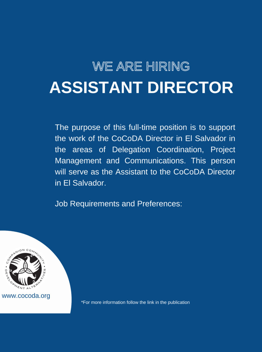 CoCoDA – Connecting communities to communities; connecting peopleto people.